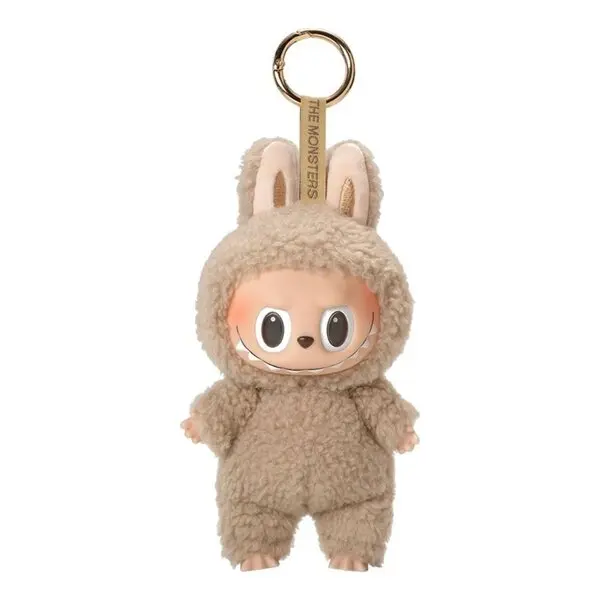 POP MART The Monsters Labubu 1.0 Tasty Macarons Pendant 'toffee - Tan