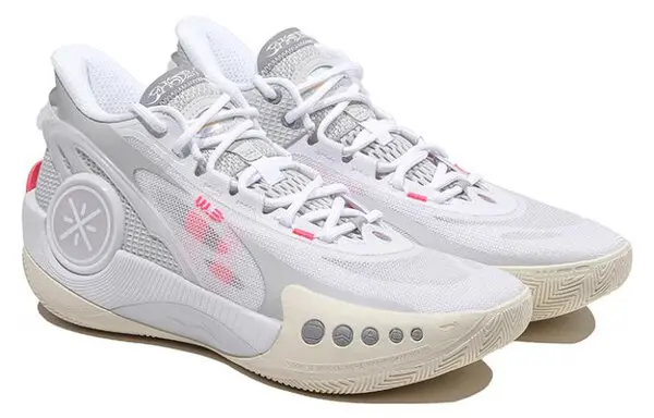 LI-NING Wade Shadow 3 High Top Sneakers - White/pink
