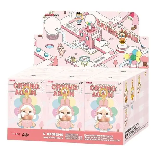 POP MART Crybaby Crying Again Pendant Sealed Case - Multi-color