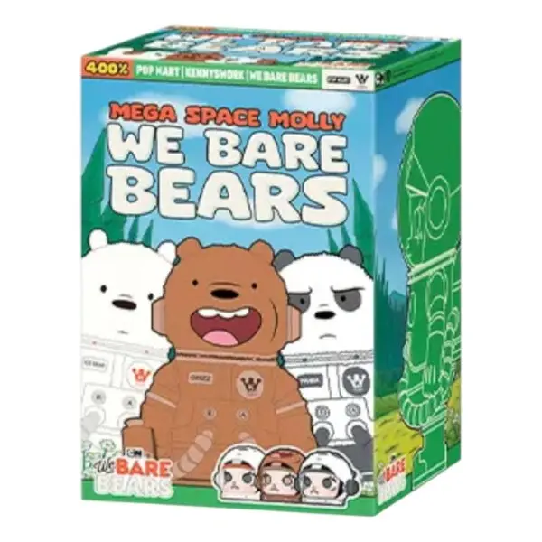 POP MART Mega Space Molly 400% We Bare Bears Blind Box - Multi-color