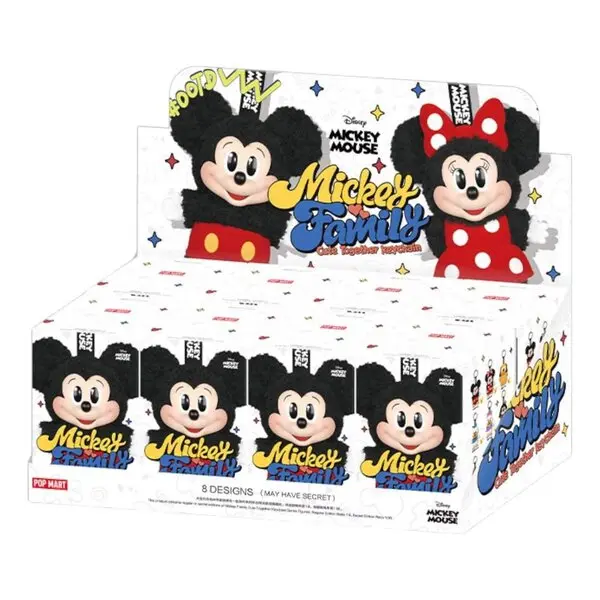 POP MART Disney Mickey Family Together Keychain Sealed Case - Multi-color