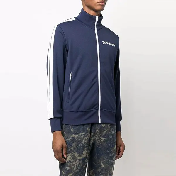 Palm Angels Classic Track Jacket - Navy/blue/white