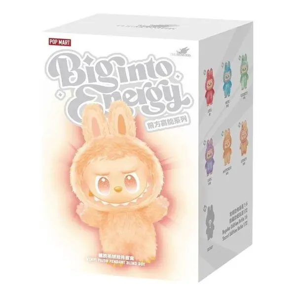 POP MART The Monsters Labubu 3.0 Big Into Energy Pendant Sealed Case - Multi-color