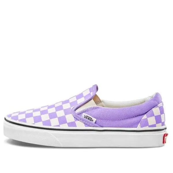 VANS Classic Slip-on Checkerboard - White/purple