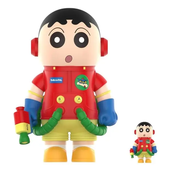 POP MART Mega Space Molly Crayon Shinchan 100% & 400% Set - Multi-color