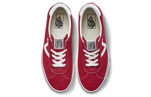 VANS Old Skool Skate Sneakers - White/red