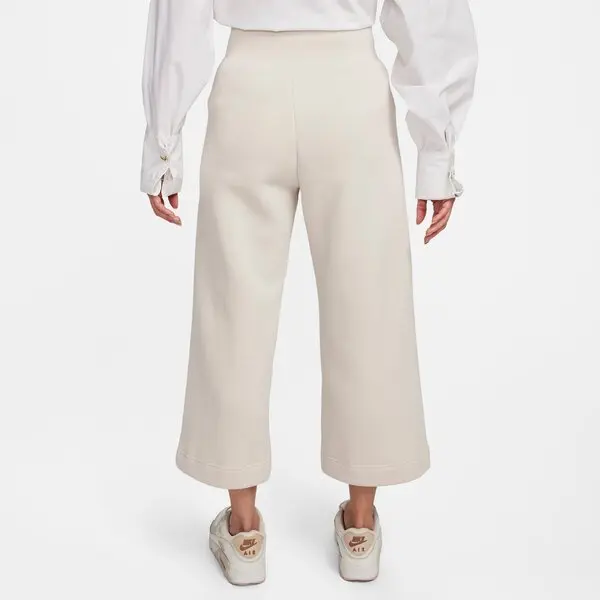 Nike High-waisted Cropped Tracksuit Bottoms - Beige