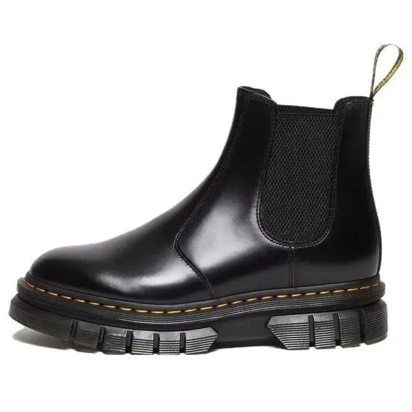 Dr. Martens Rikard Polished Smooth Leather Chelsea Boots - Black