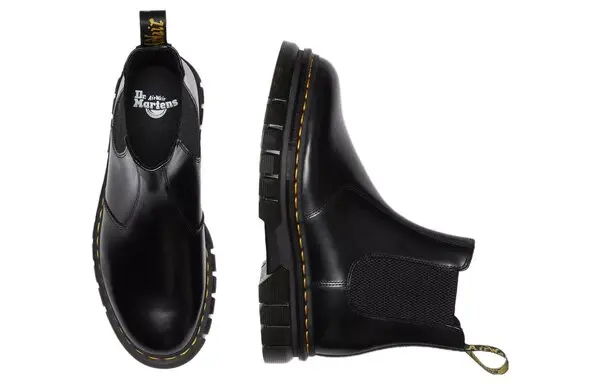 Dr. Martens Rikard Polished Smooth Leather Chelsea Boots - Black