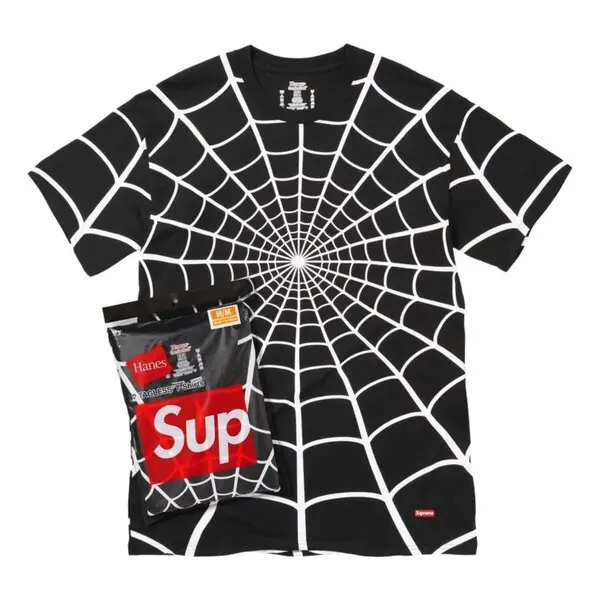 Supreme X Hanes Spider-man Tagless T-shirt - Black
