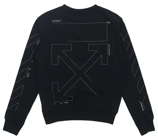 Off-White Unfinished 3m Arrow Crew Neck Sweater