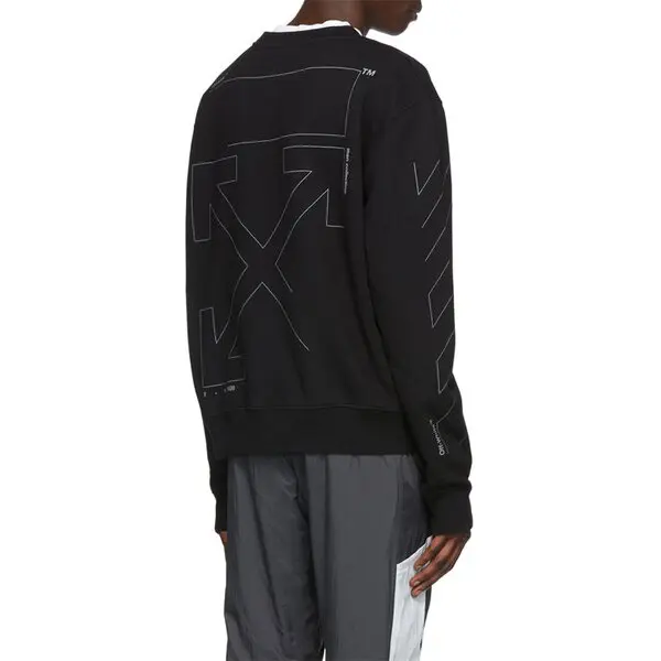 Off-White Unfinished 3m Arrow Crew Neck Sweater