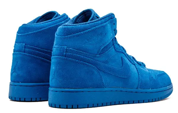 JORDAN Air 1 Retro High Suede Sneakers - Blue