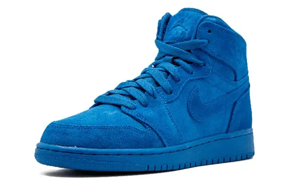 JORDAN Air 1 Retro High Suede Sneakers - Blue