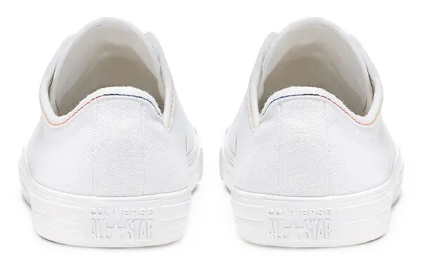 CONVERSE Chuck Taylor All Star Dainty Rainbow Low Top Sneakers - White