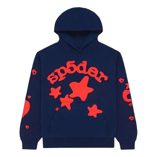 SP5DER Graphic Hoodie - Navy