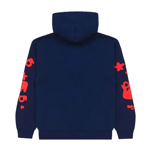 SP5DER Graphic Hoodie - Navy