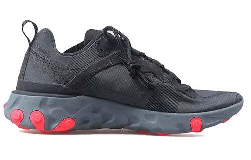 Nike React Element 55 Sneakers - Black/solar Red/cool Grey