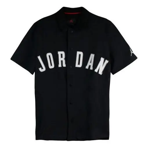 JORDAN Air Athleisure Short Sleeve Top - Black