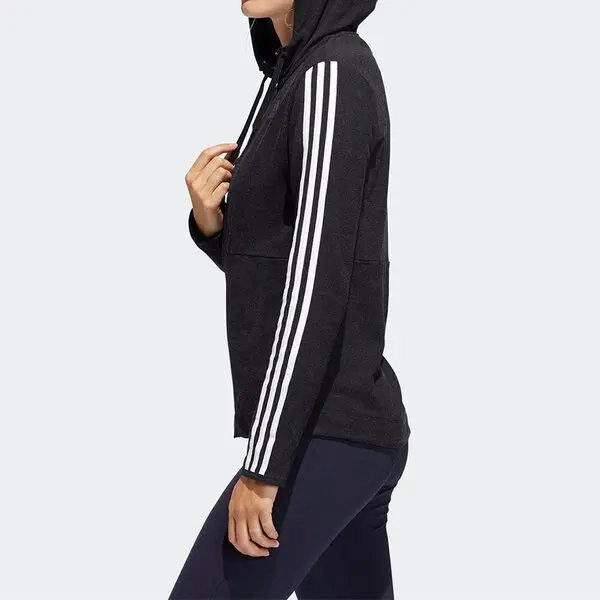 Adidas Training Exercise Jacket With Zip-up Hoodie