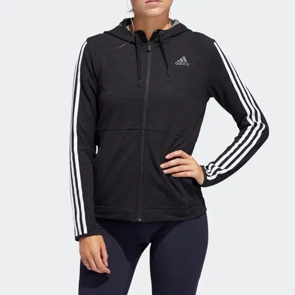 Adidas Training Exercise Jacket With Zip-up Hoodie