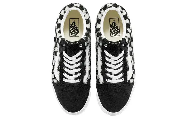 VANS Old Skool Sherpa Checkerboard Low Top Sneakers