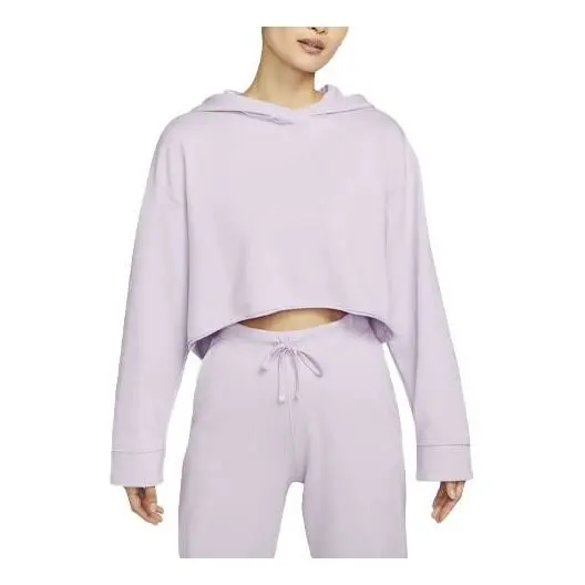 Nike Yoga Luxe Cropped Hoodie - Tan