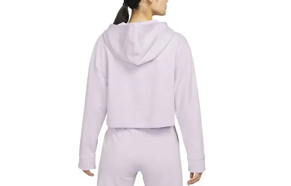 Nike Yoga Luxe Cropped Hoodie - Tan
