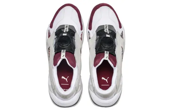 PUMA Les Benjamins X Thunder Disc Sneakers - White/red