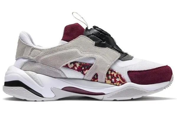 PUMA Les Benjamins X Thunder Disc Sneakers - White/red