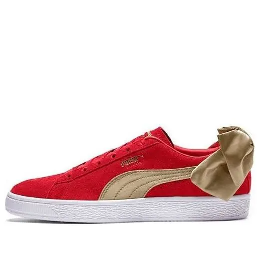 PUMA Suede Bow Varsity Sneakers - Red