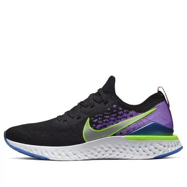 Nike Epic React Flyknit 2 'reflect Silver - Black/reflect Silver-white
