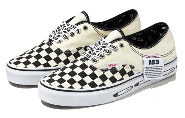 VANS Authentic Checkerboard Lace-up Sneakers