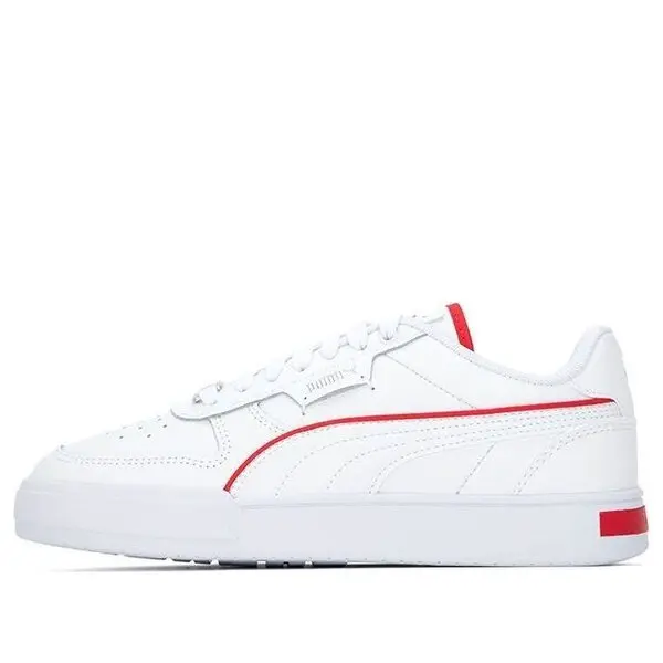 PUMA Caven Dime Low Top Sneakers - White/red