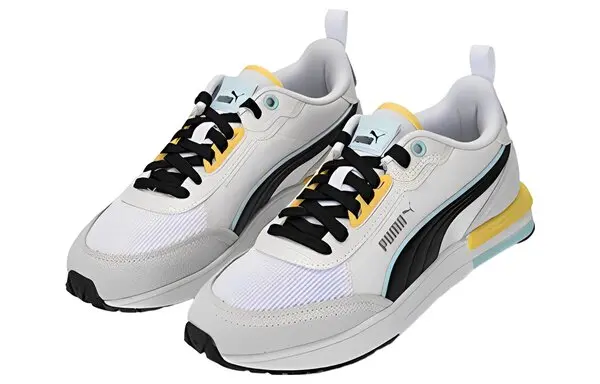 PUMA R22 "white Black Vaporous Grey" Sneakers - Whiteyellow