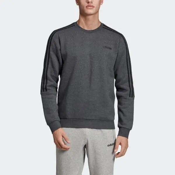 Adidas Crew 3s Side Stripe Round Neck Sweatshirt