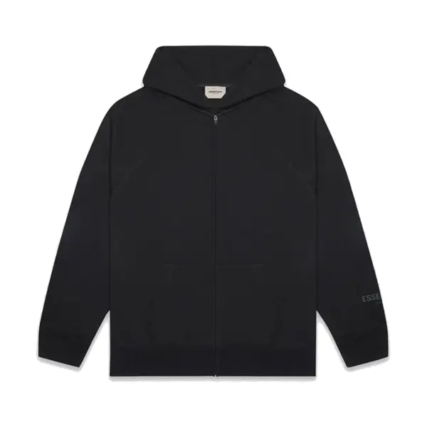 Fear Of God Full Zip Hoodie - Black