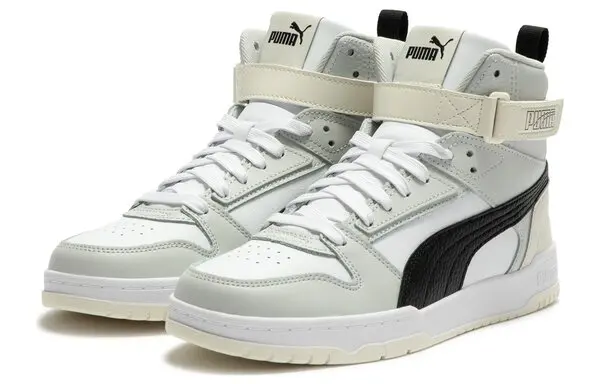 PUMA Rbd Game High Top Sneakers - White/gray/black
