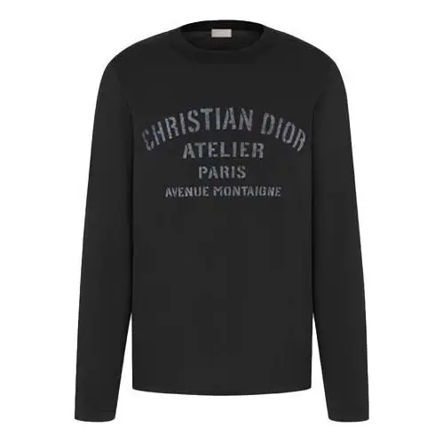 Dior Alphabet Logo Printing Round Neck Long Sleeves