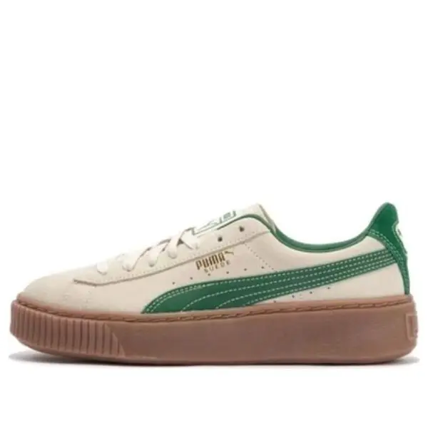 PUMA Suede Platform Sneakers - Beige/green