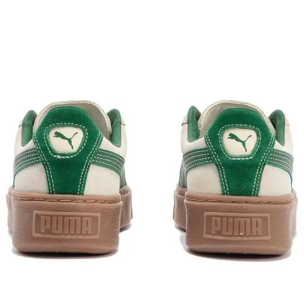 PUMA Suede Platform Sneakers - Beige/green