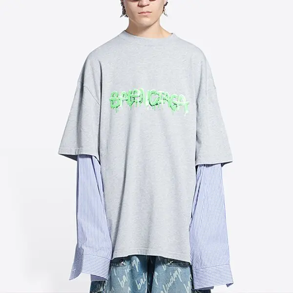 Balenciaga Slime Logo Layered T-shirt - Grey