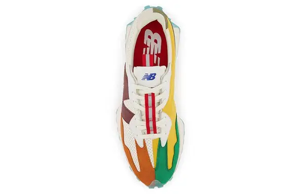 NEW BALANCE 327 - White/yellow/orange