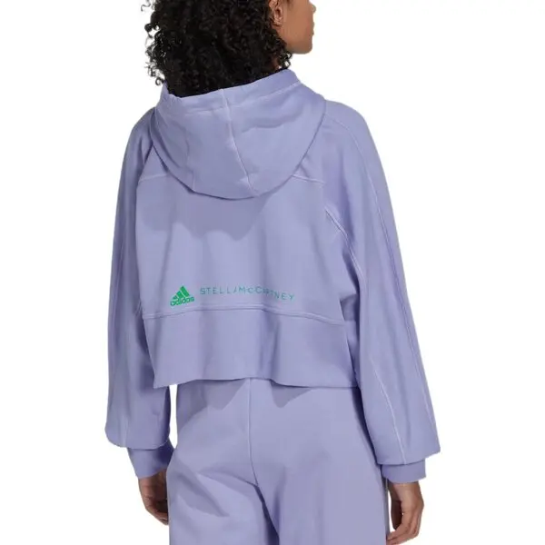 Adidas Stella Mccartney Cropped Hoodie - Purple