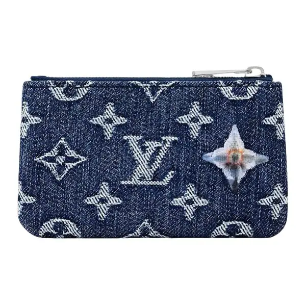 LOUIS VUITTON Pochette Clés Monogram Denim Pouch