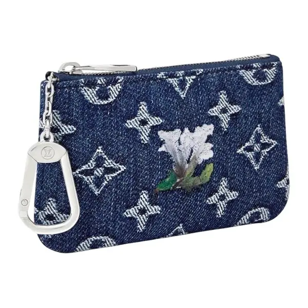 LOUIS VUITTON Pochette Clés Monogram Denim Pouch