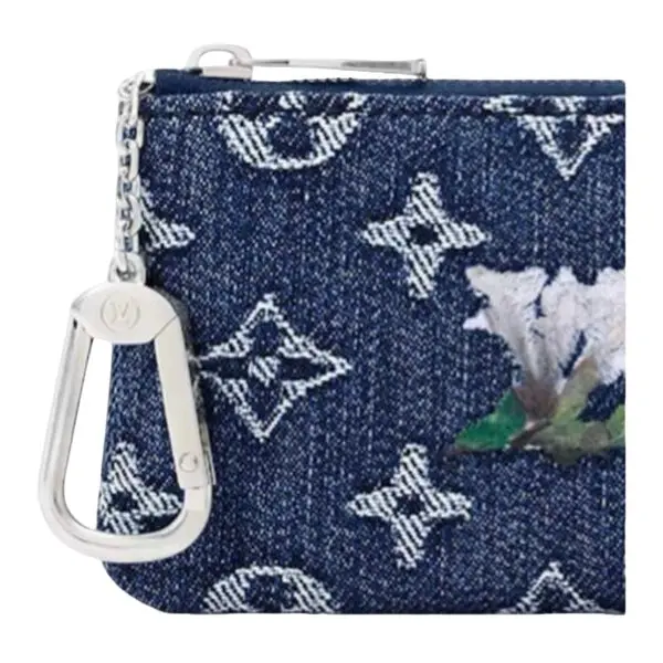 LOUIS VUITTON Pochette Clés Monogram Denim Pouch