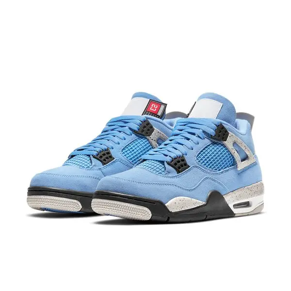 JORDAN 4 Retro "university Blue" Sneakers - University Blue/tech Grey/white