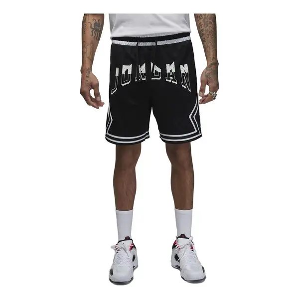 JORDAN Dri-fit Sport Diamond Shorts - Black/white