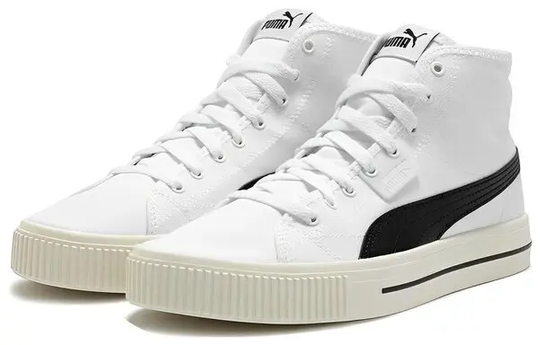 PUMA Ever Mid High Top Sneakers - White/black